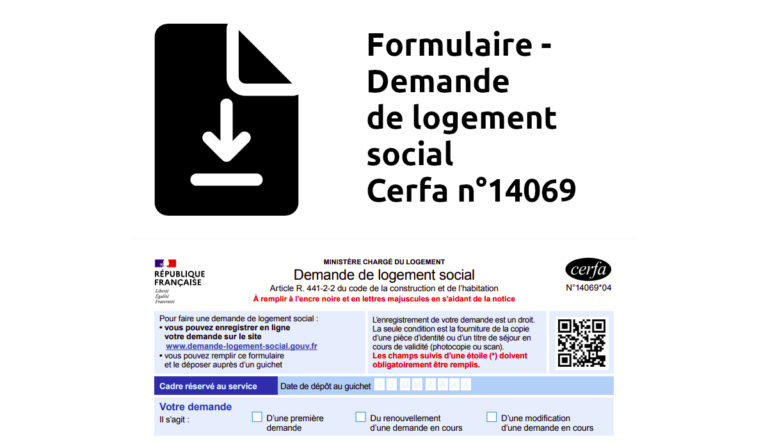 Formulaire demande de logement social - Cerfa 14069